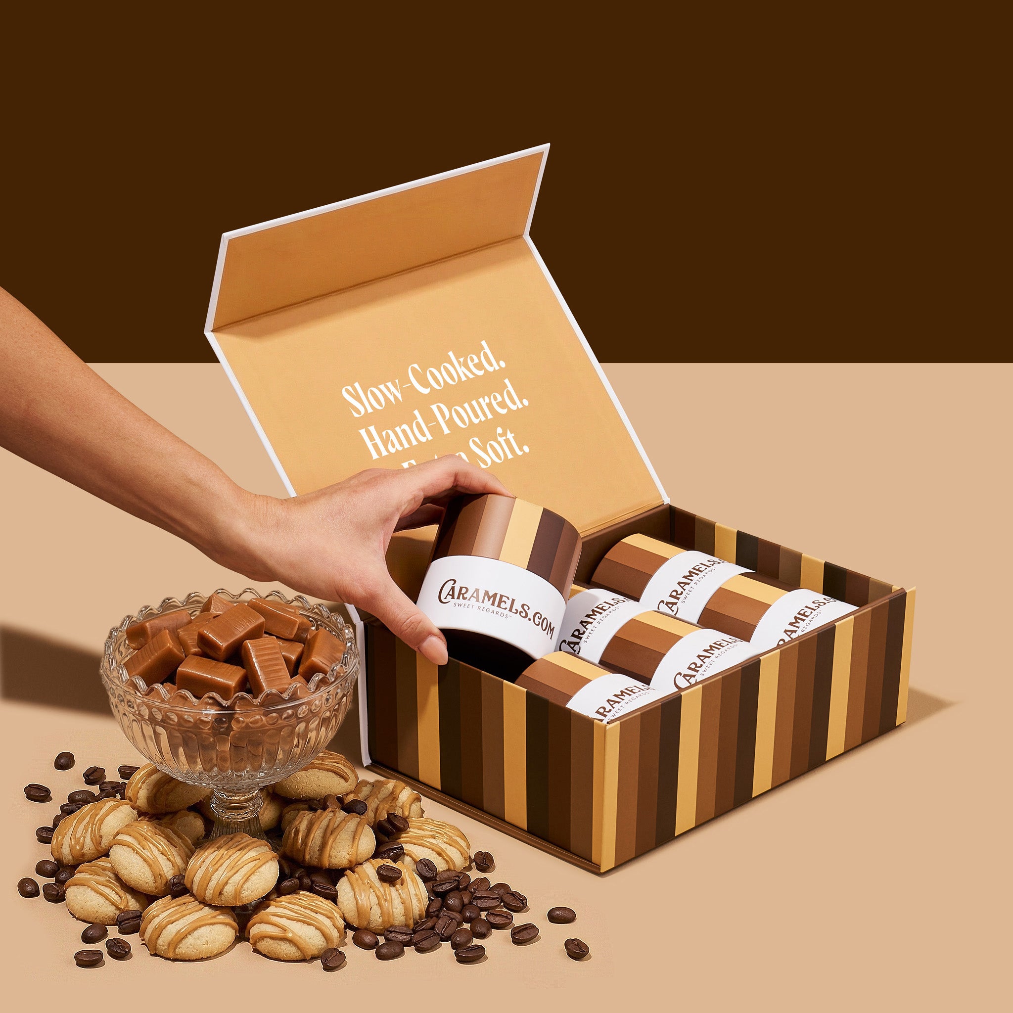 Coffeehouse Collection - 6 Tube Sampler Gift Box – Caramels.com